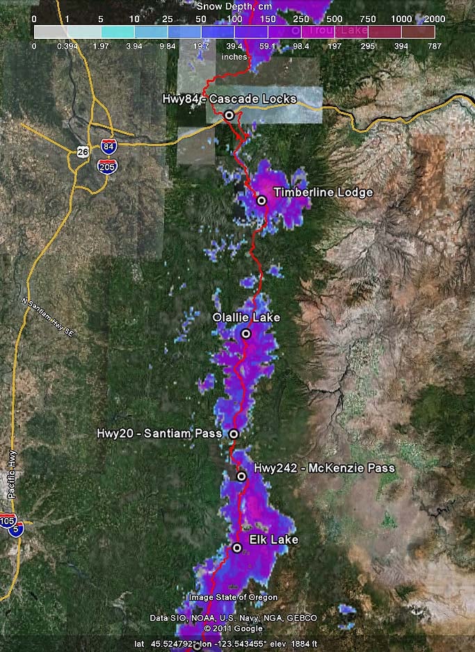 Updated PCT Snow Information for 6/22 - Pacific Crest Trail Association