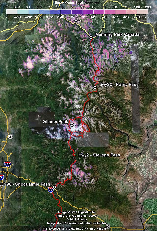 Updated PCT Snow Information for August 8th - Pacific Crest Trail ...