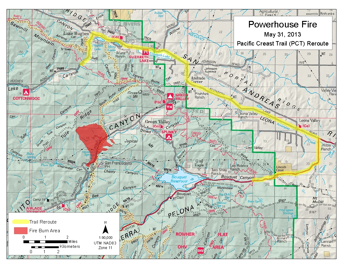 Powerhouse Fire - Pacific Crest Trail Association