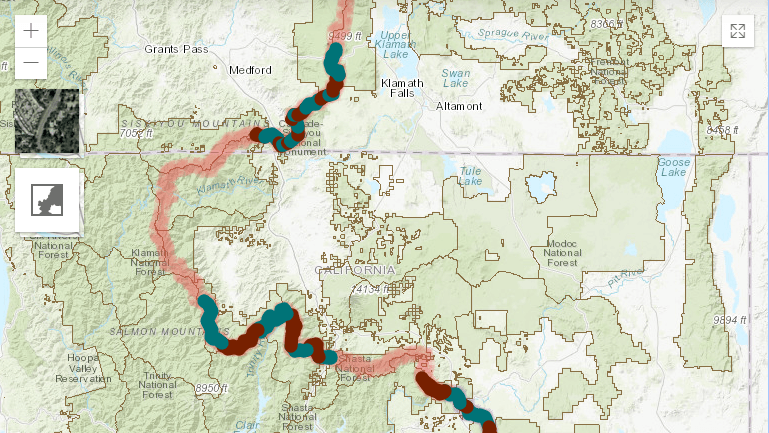 Adopted Trail Map - Pacific Crest Trail Association